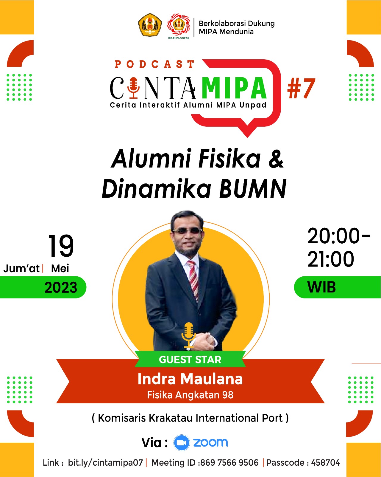 Sharing Alumni: Alumni Fisika dan Dinamika BUMN (Indra Maulana ...